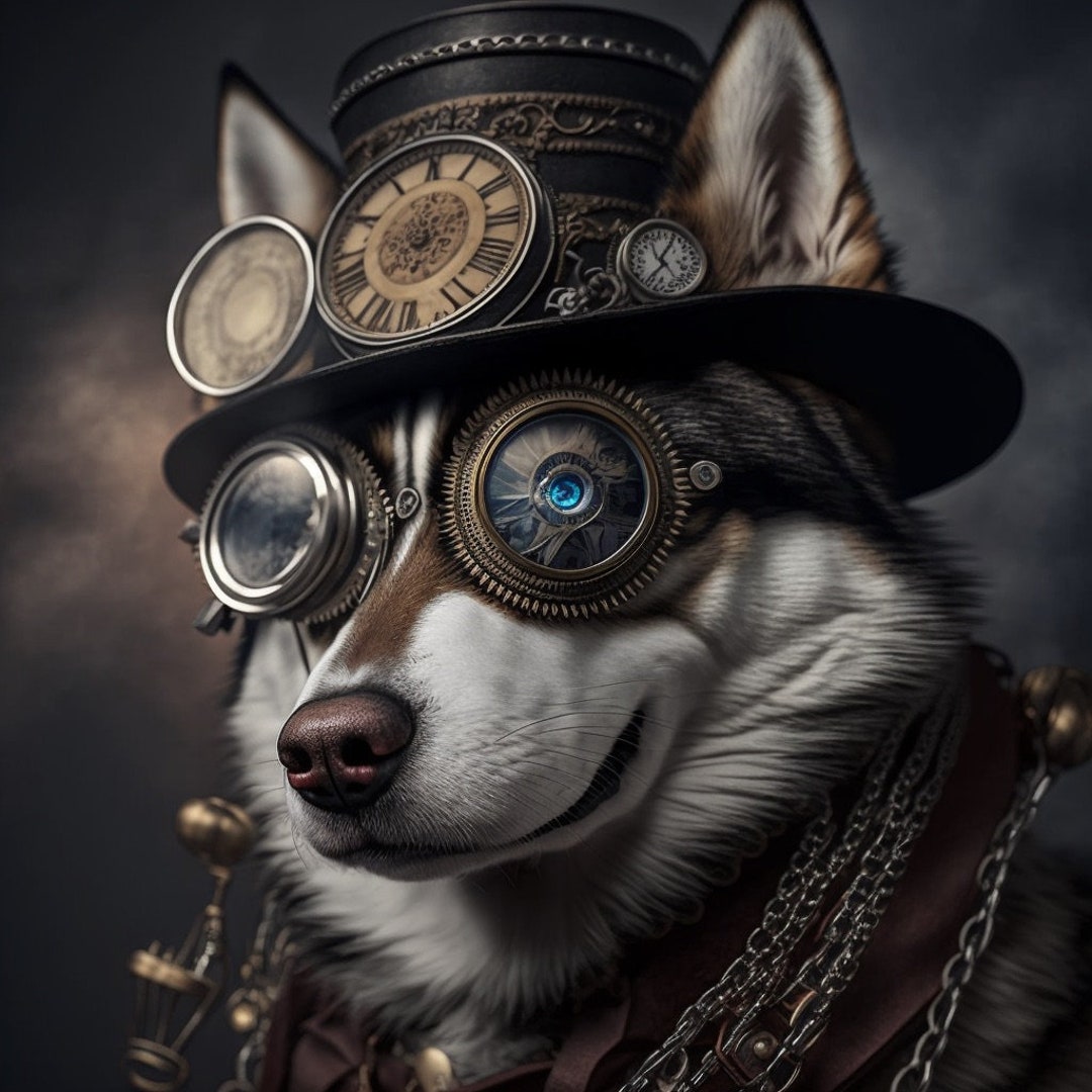 Steampunk Siberian Husky - Etsy