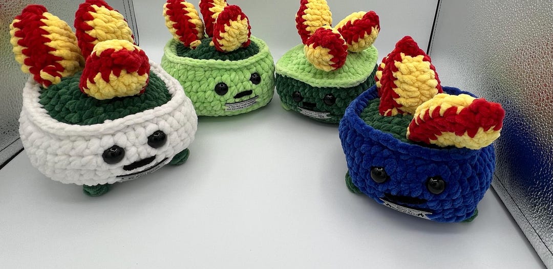 Dumpster Fire Emotional Support Plushie-handmade Crochet-available in 4 ...