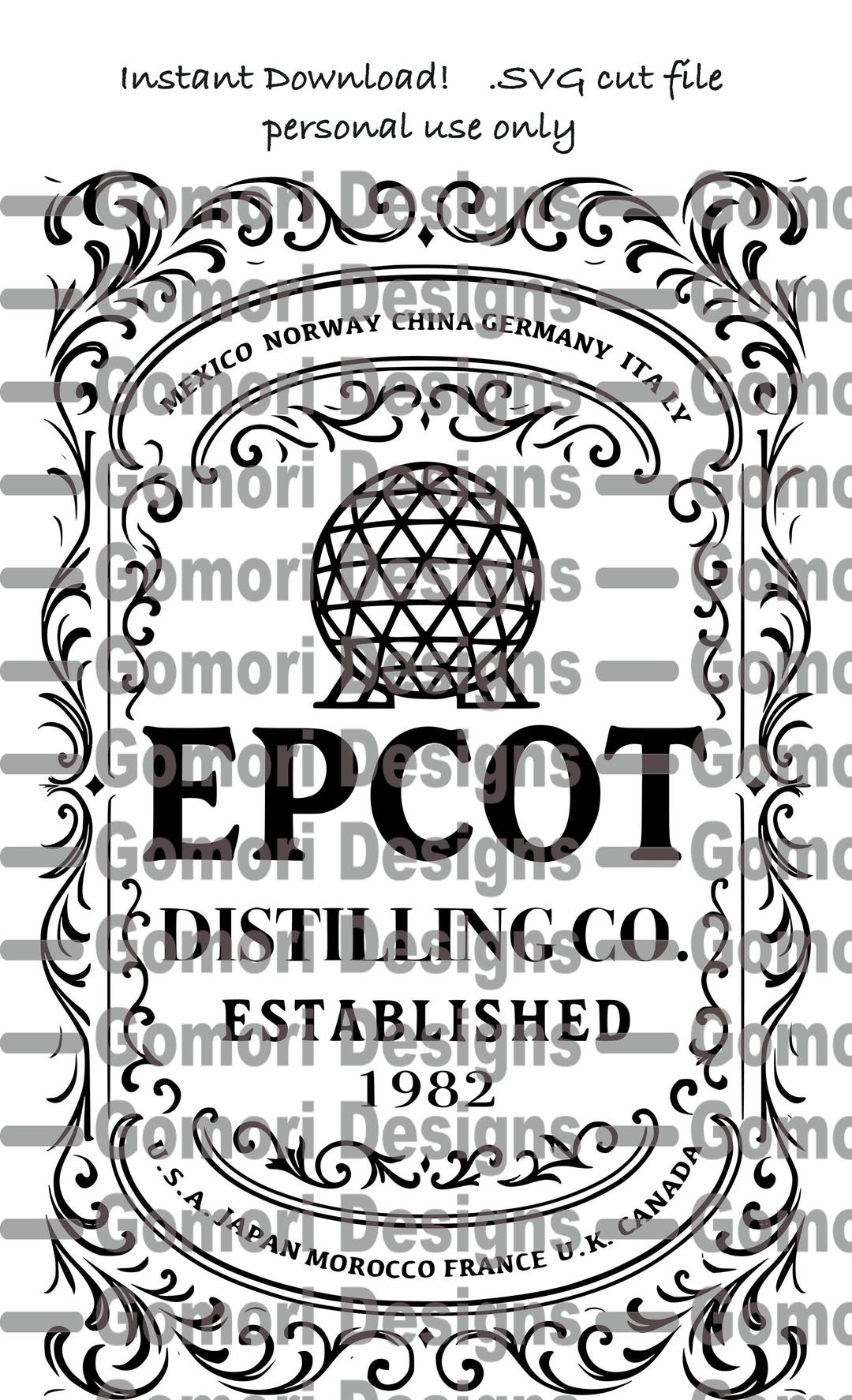Epcot Distilling - Svg Cut File - Vacation - Country - World - Inspired ...