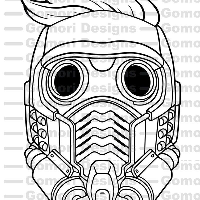 Starlord Mask - Etsy