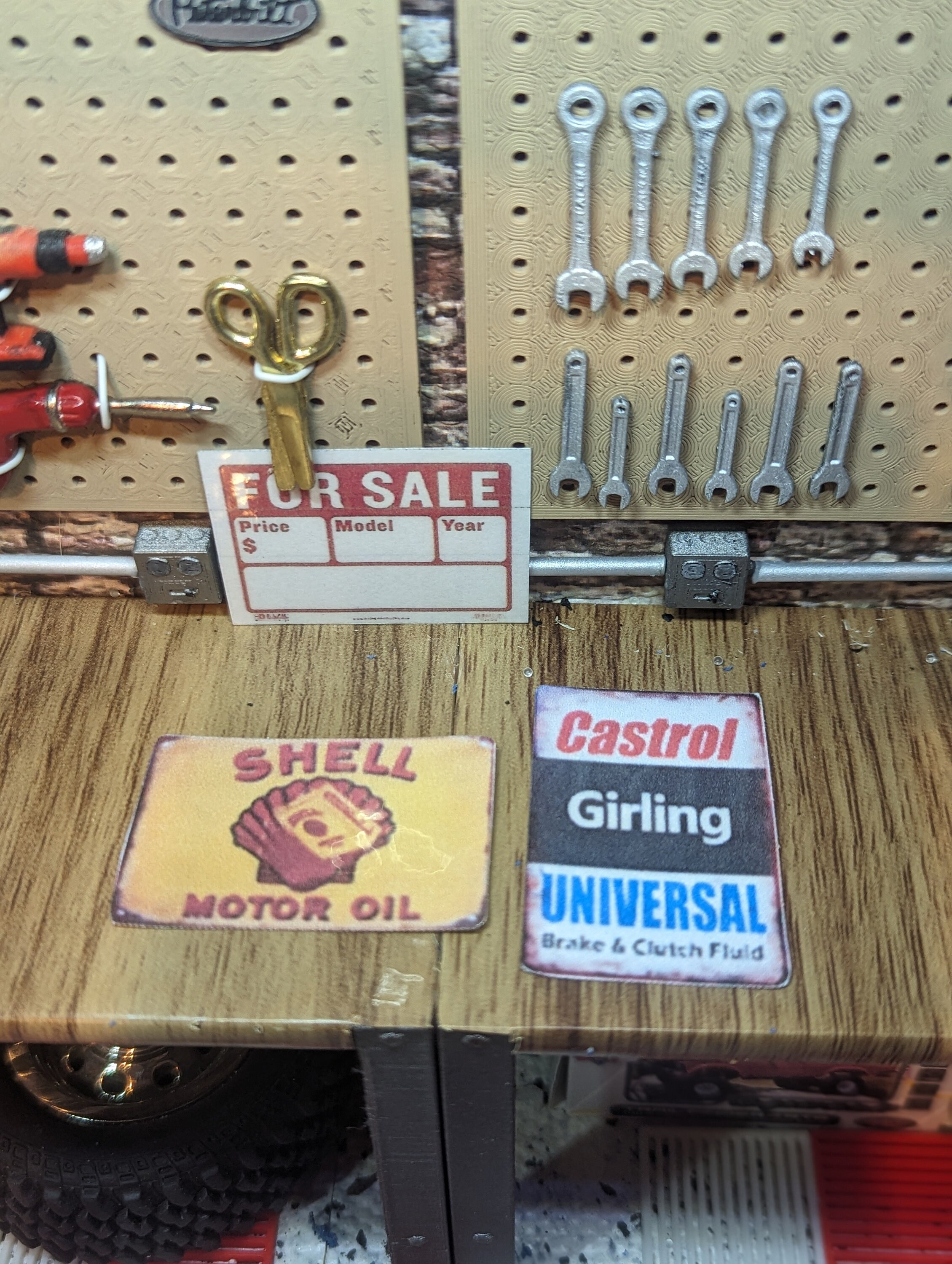 1:10 Scale Vintage Tin Signs Scale RC Garage Accessories - Etsy