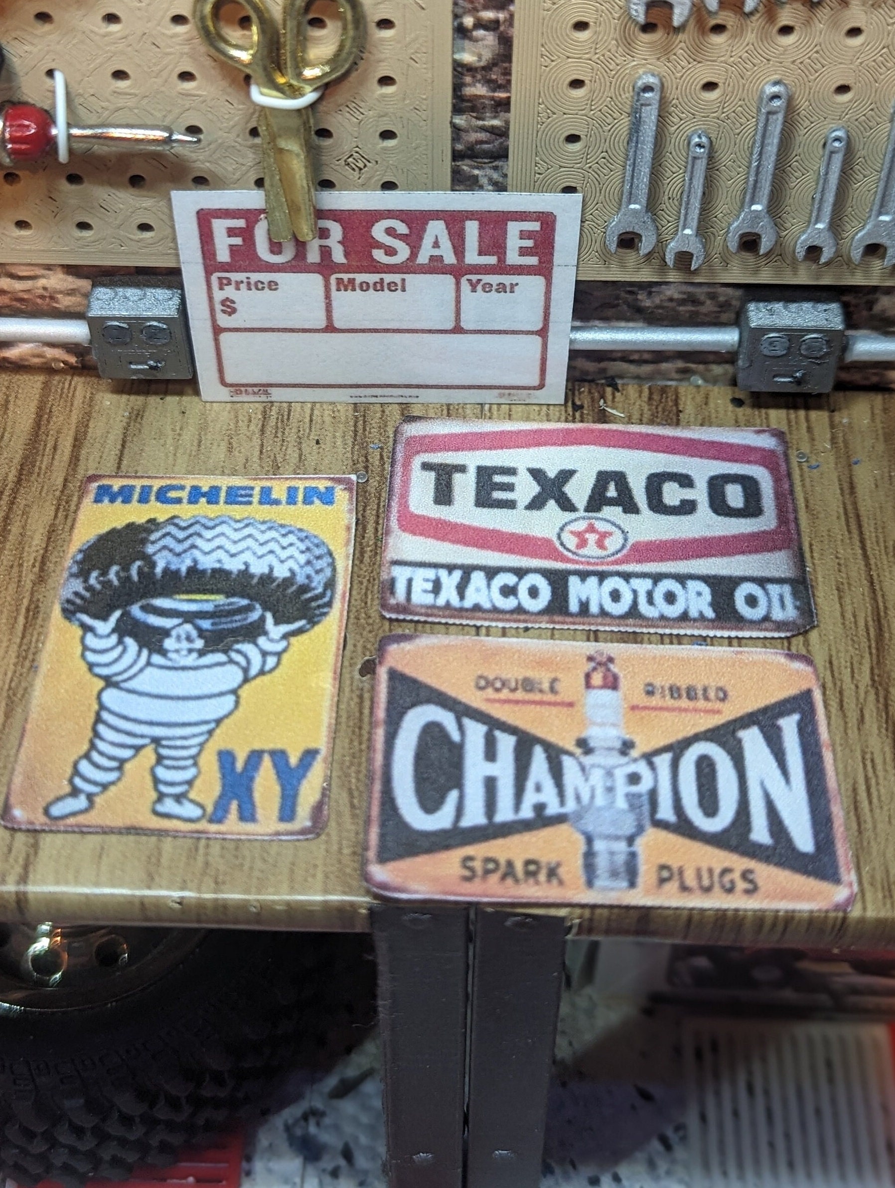 1:10 Scale Vintage Tin Signs Scale RC Garage Accessories - Etsy