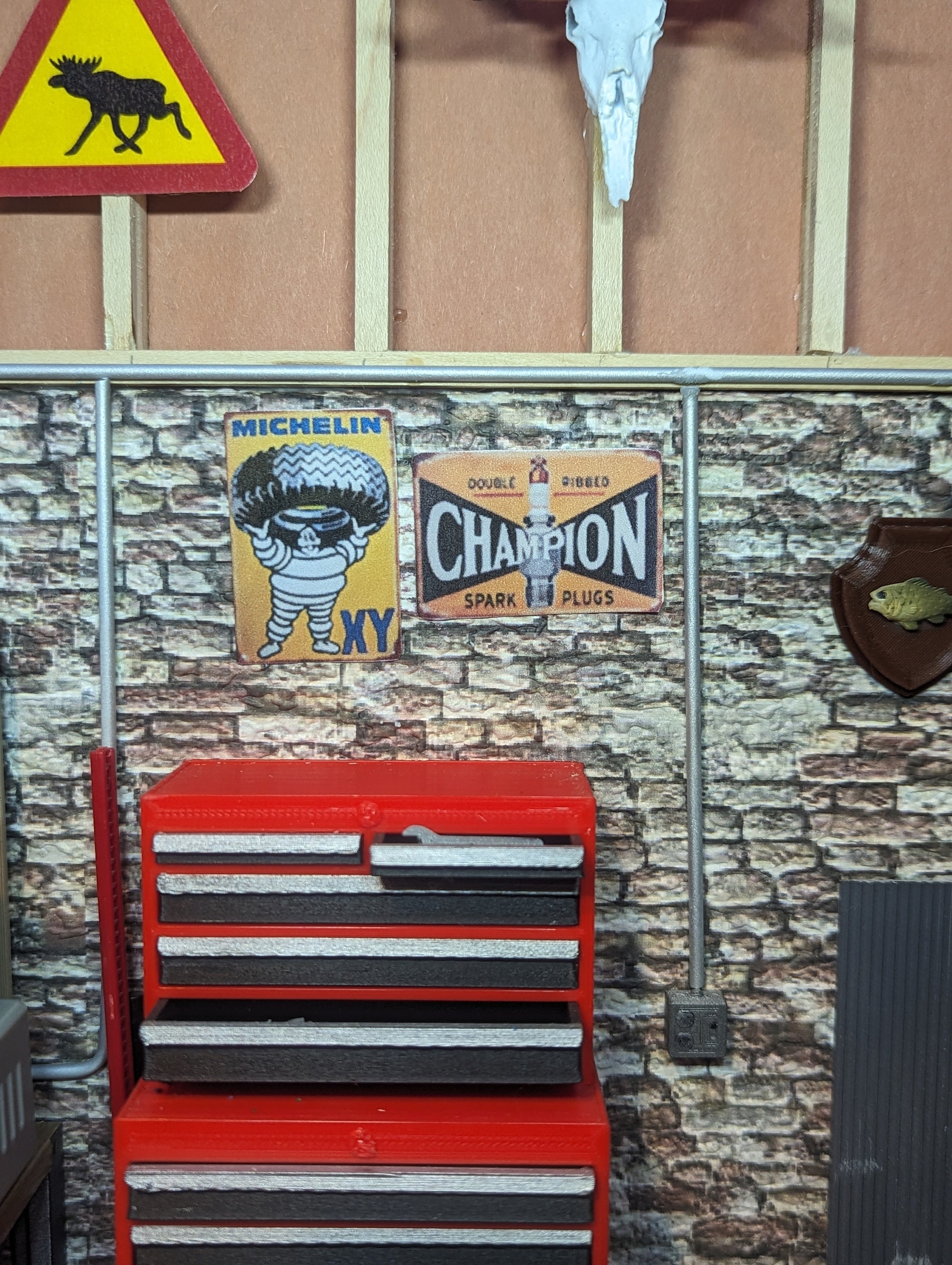 1:10 Scale Vintage Tin Signs Scale RC Garage Accessories - Etsy