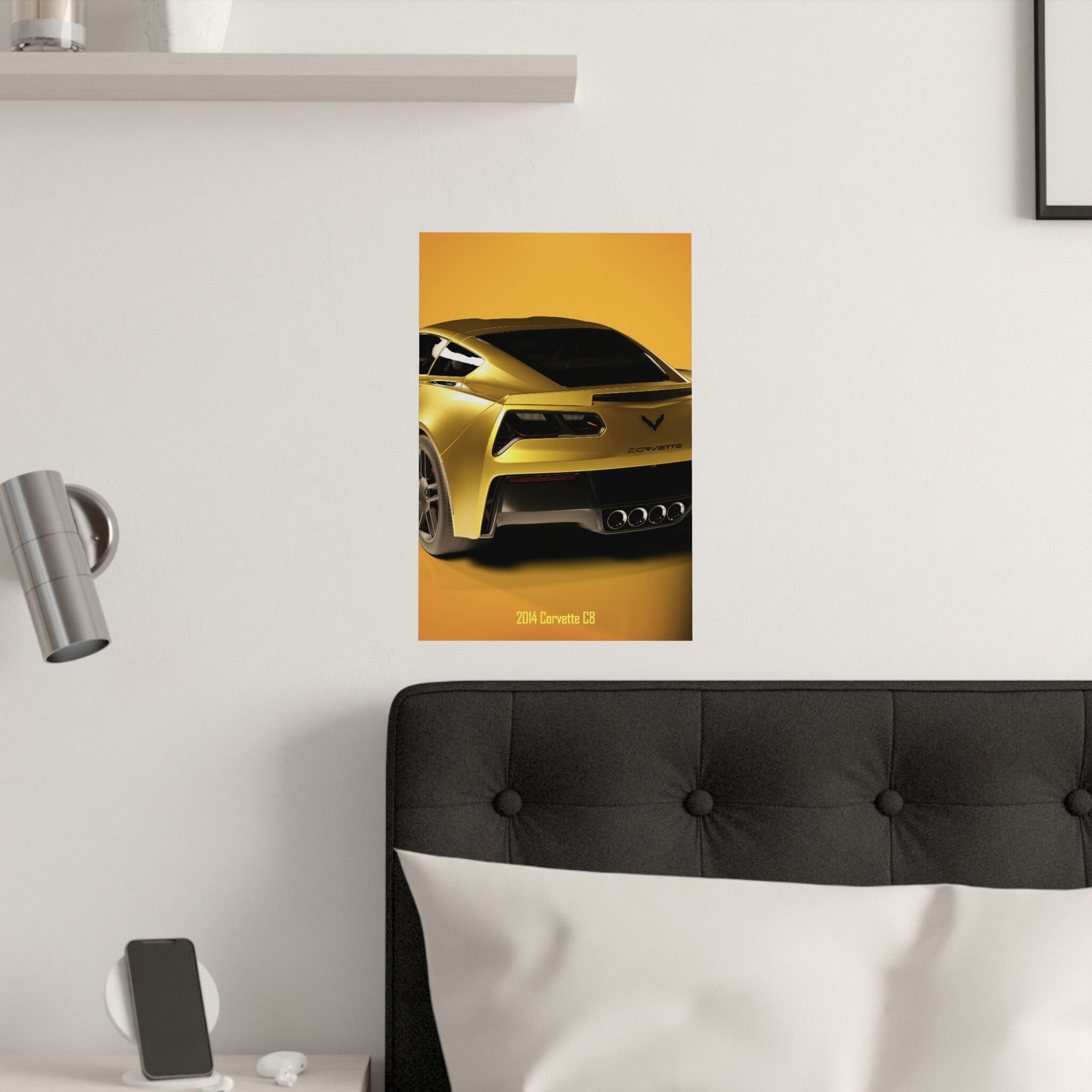 Corvette C7 Car Poster, Wall Art, Room Decor, Gift for Him, Car Guy ...