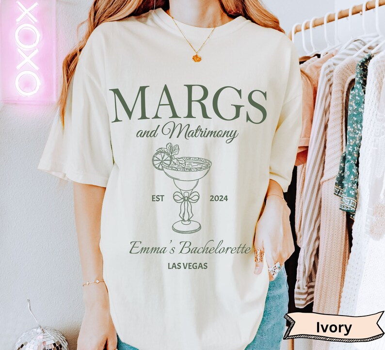 Margarita Bachelorette Shirts Personalized Margs Matrimony Girls Party ...