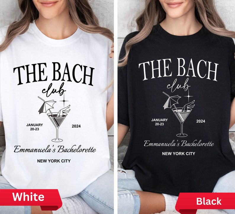 Comfort Colors Bach Club T-shirts Cocktail Bachelorette Party Shirt ...