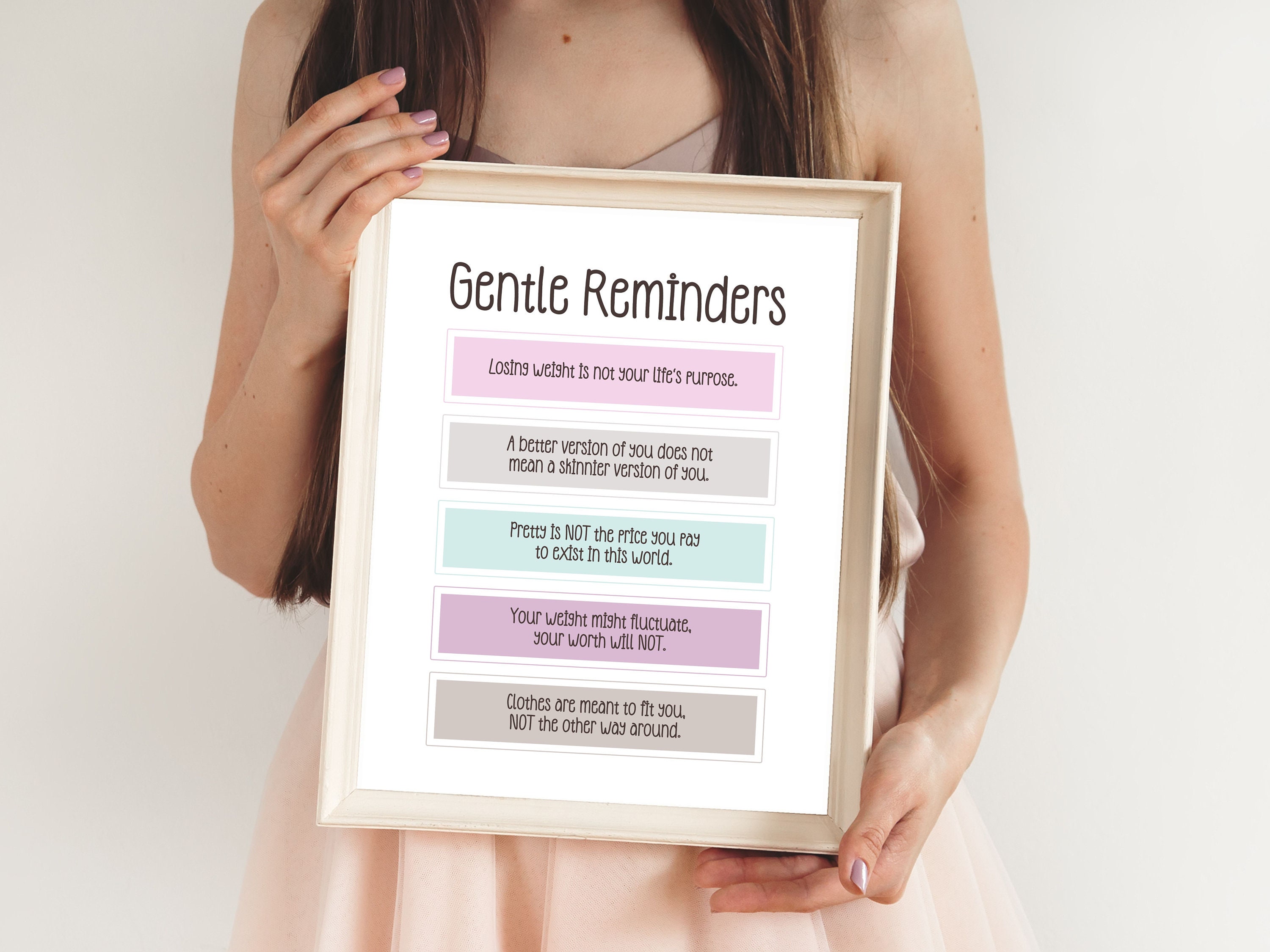 Printable Eating Disorder Recovery Art Ed Recovery Affirmations Body ...