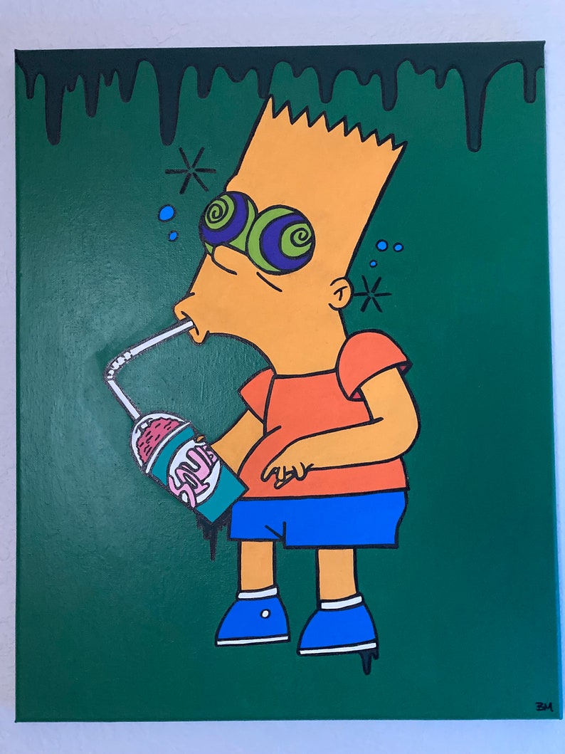 Slurped Out - Bart Simpson - Etsy