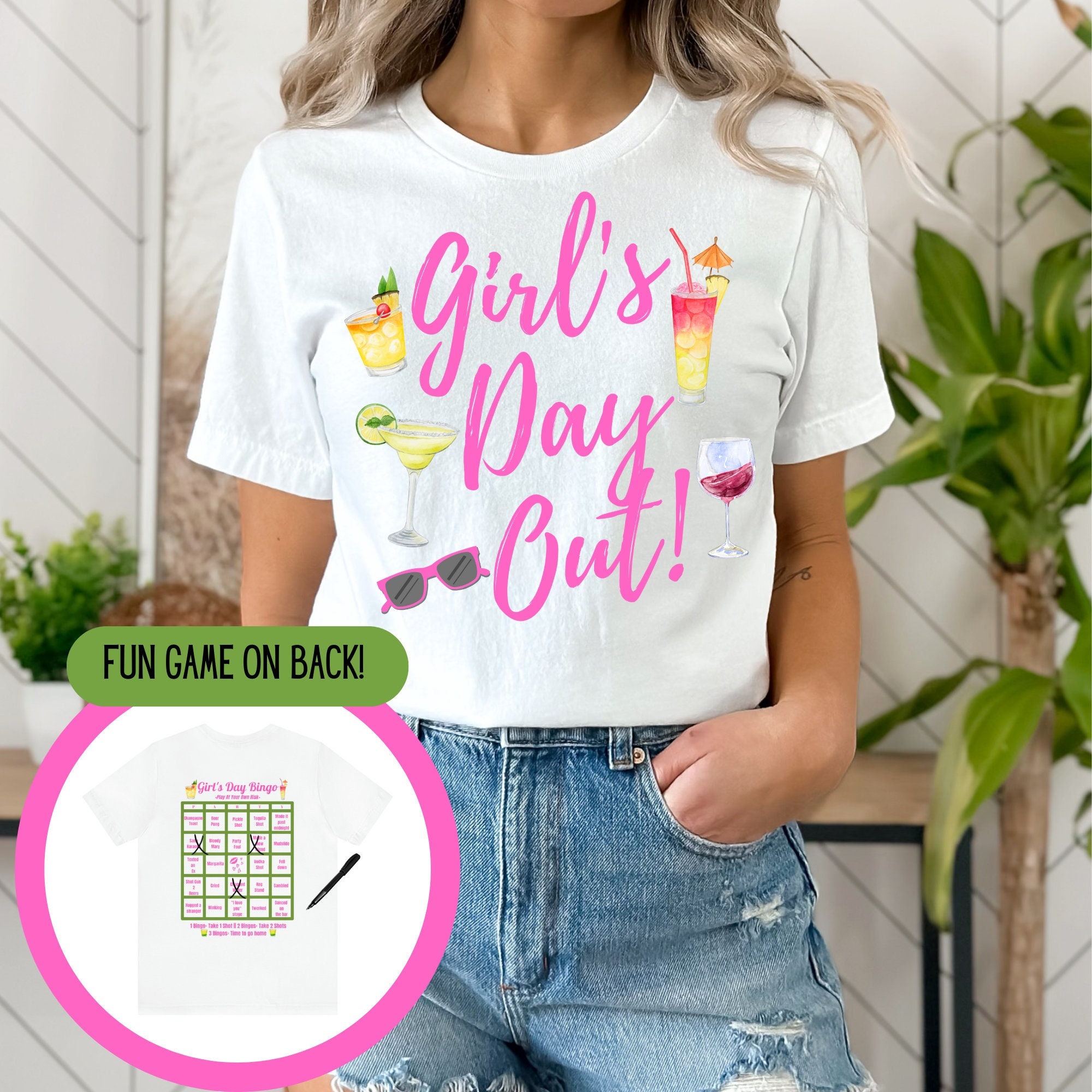 Girl's Day Out Tshirt, Girl's Day Shirt, Day Drinking Tee, Ladies Night ...