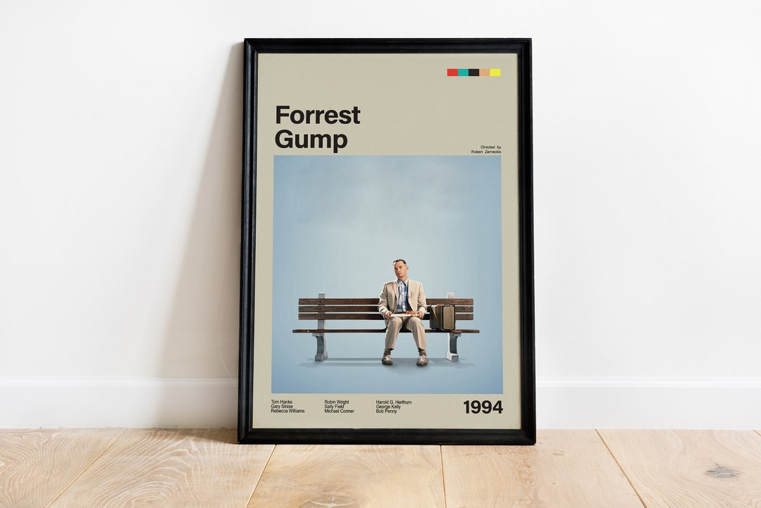 Forrest Gump Movie Poster, Forrest Gump Modern Movie Poster Print ...