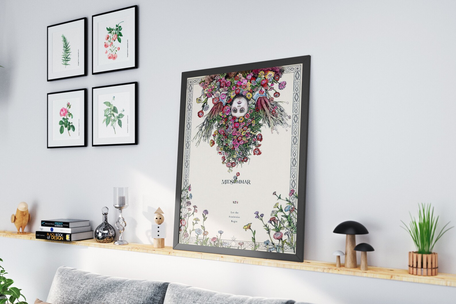 Midsommar Poster Decoration Living Room Artwork Painting - Etsy