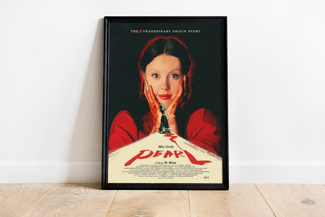 Pearl Poster Ti West Minimalist Movie Poster Vintage Retro Art Print ...