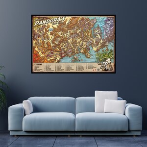 Borderlands Poster, Pandora Wall Art, Framed Print, Canvas Print, Game ...