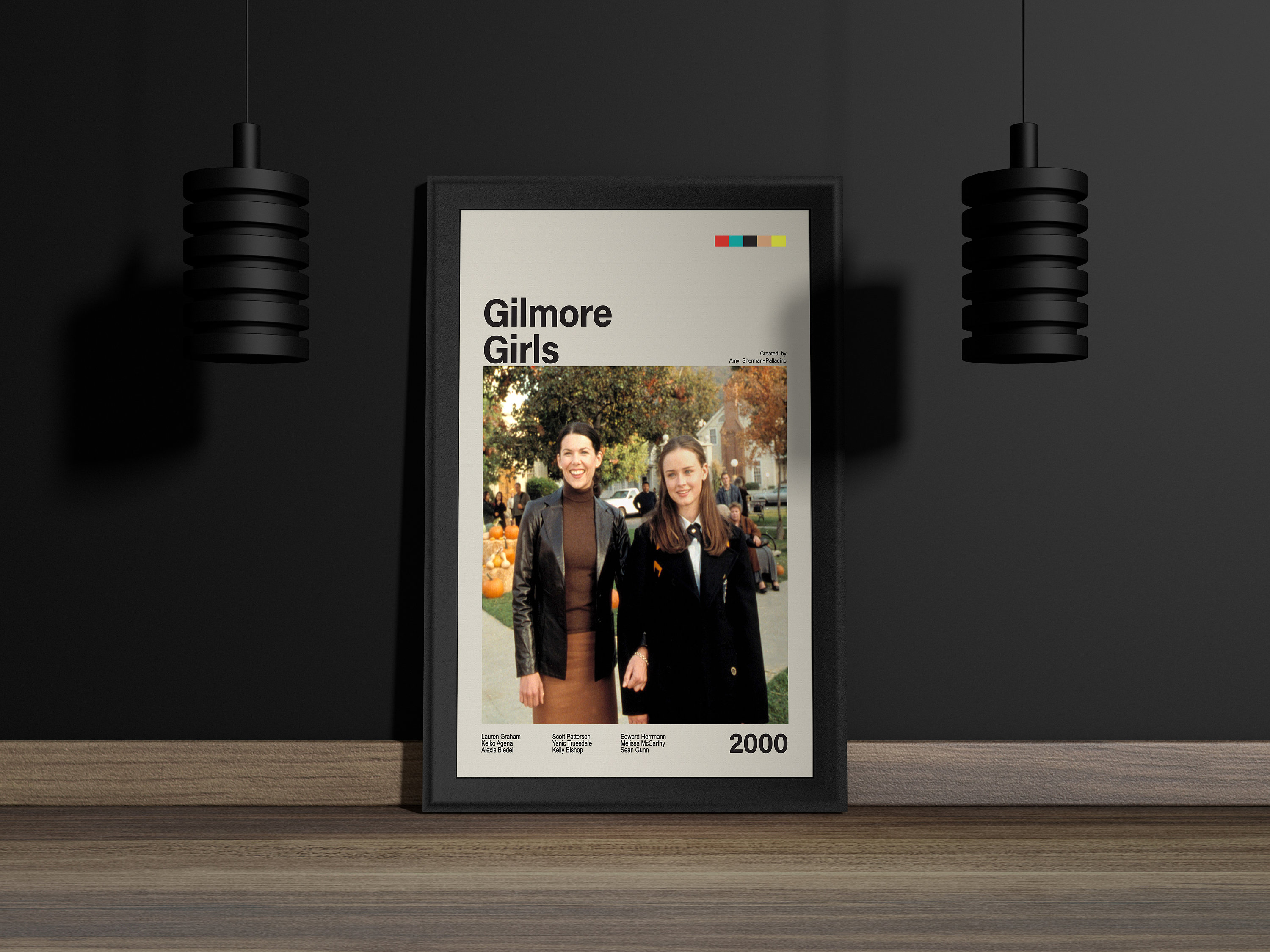 Gilmore Girls, Gilmore Girls Poster / Midcentury Modern, Retro TV Show ...