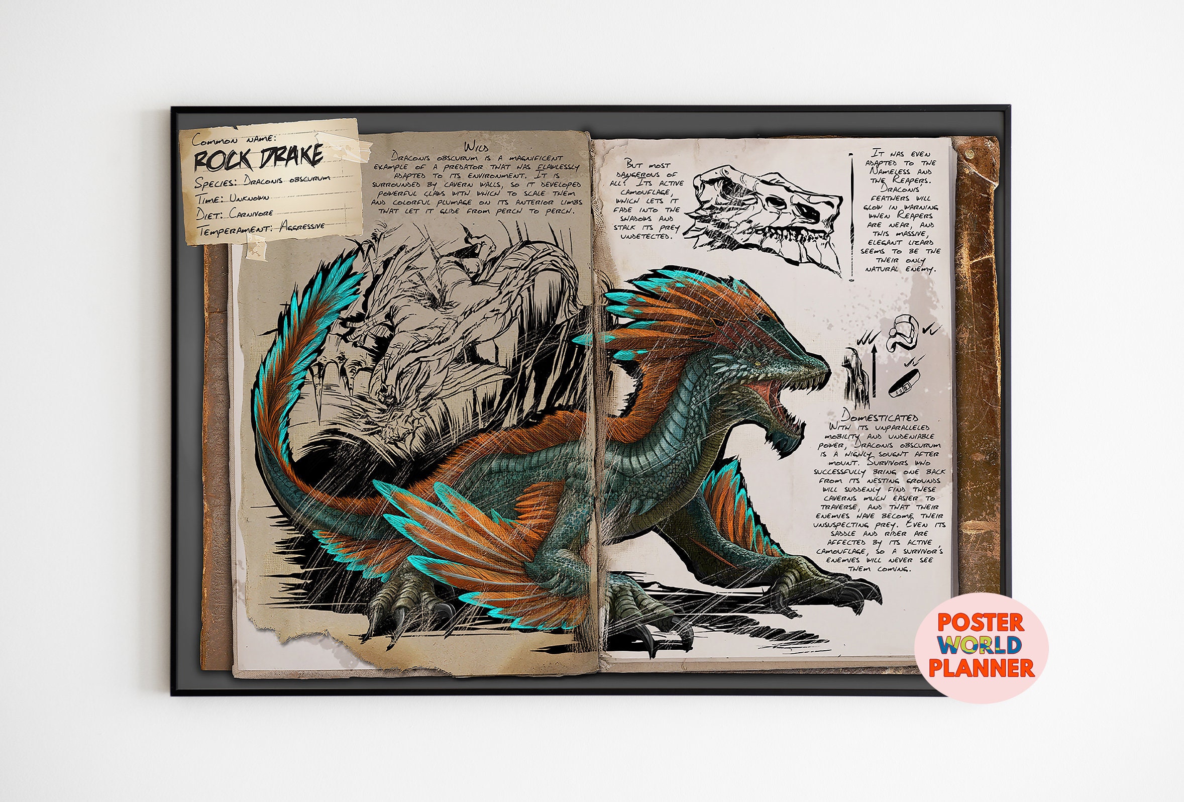 ARK Survival Evolved Poster, Dossiers Wall Art, Framed Print, Canvas ...