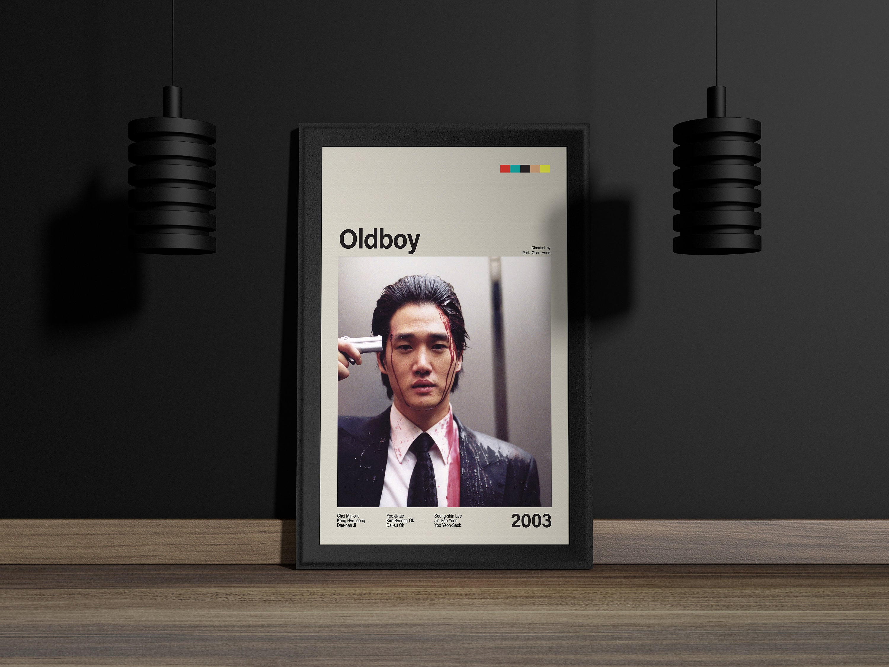 Oldboy Movie Poster, Modern Movie Poster Print, Oldboy 2003 Poster Wall Decor, Movie Posters Art ...