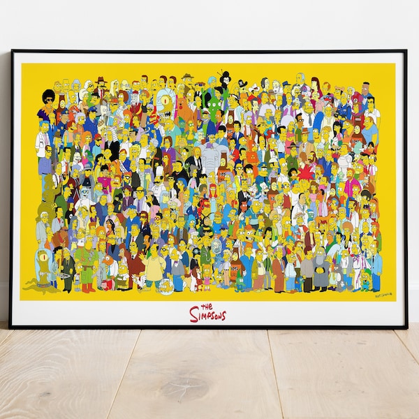 The Simpsons Painting - Etsy