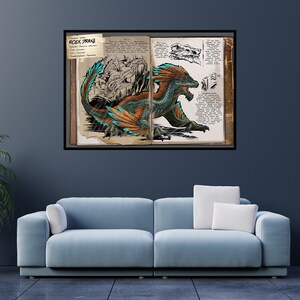 ARK Survival Evolved Poster, Dossiers Wall Art, Framed Print, Canvas ...