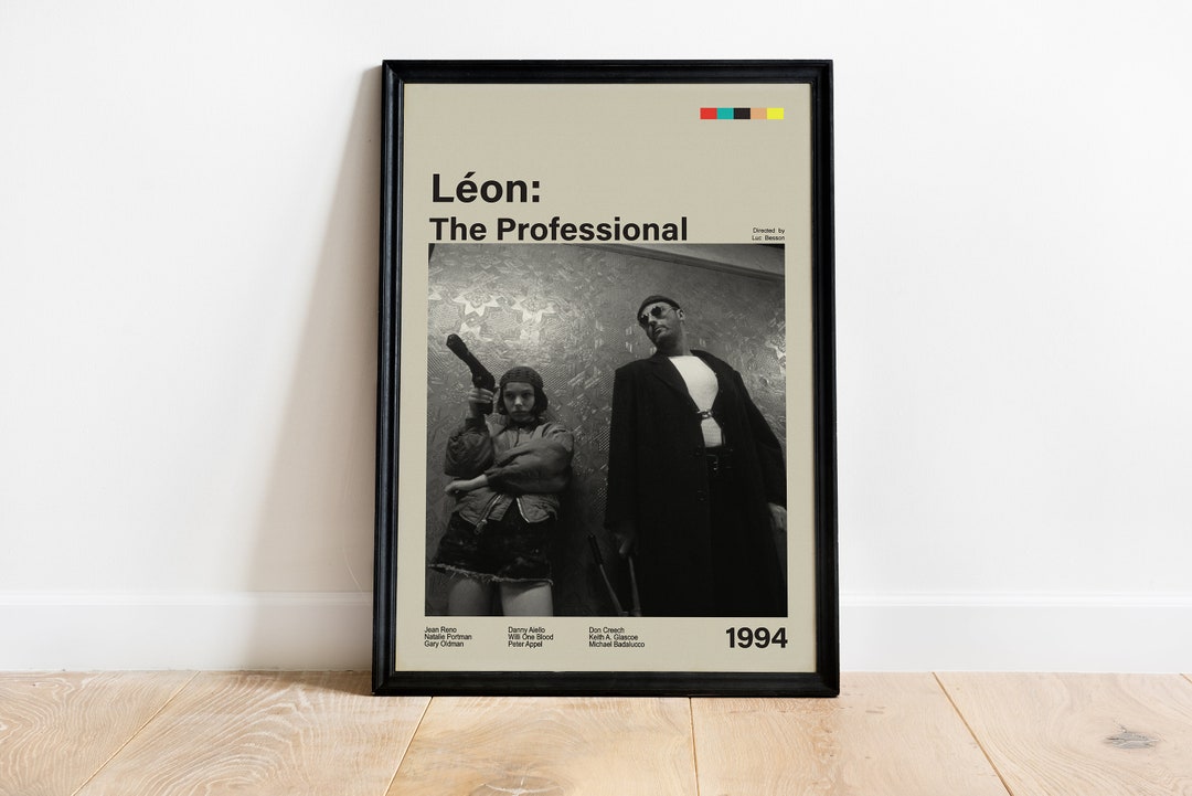 Leon Movie Poster, Modern Movie Poster Print, Leon the Professional ...
