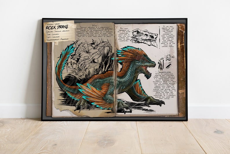 ARK Survival Evolved Poster, Dossiers Wall Art, Framed Print, Canvas ...