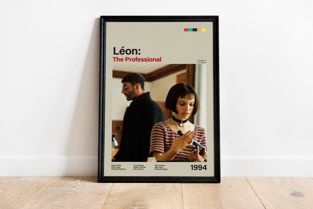 Leon Movie Poster, Modern Movie Poster Print, Leon the Professional ...