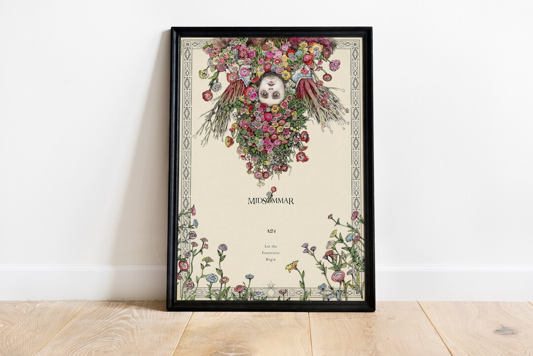 Midsommar Poster Decoration Living Room Artwork Painting, Framed ...