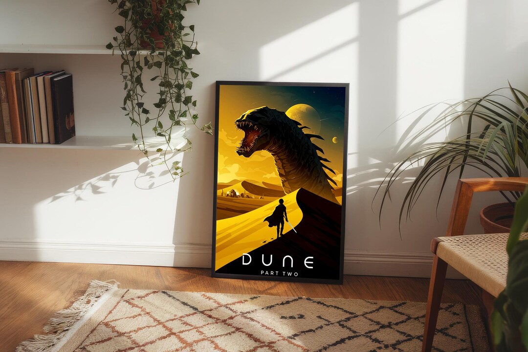 Dune Part Two Poster, Sci-fi Fantasy Movie Print, Desert Planet Artwork ...