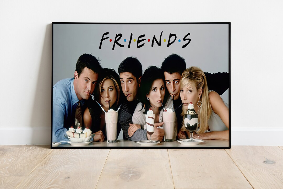 Friends TV Show Poster, TV Poster, Canvas Wall Art, Framed Print ...