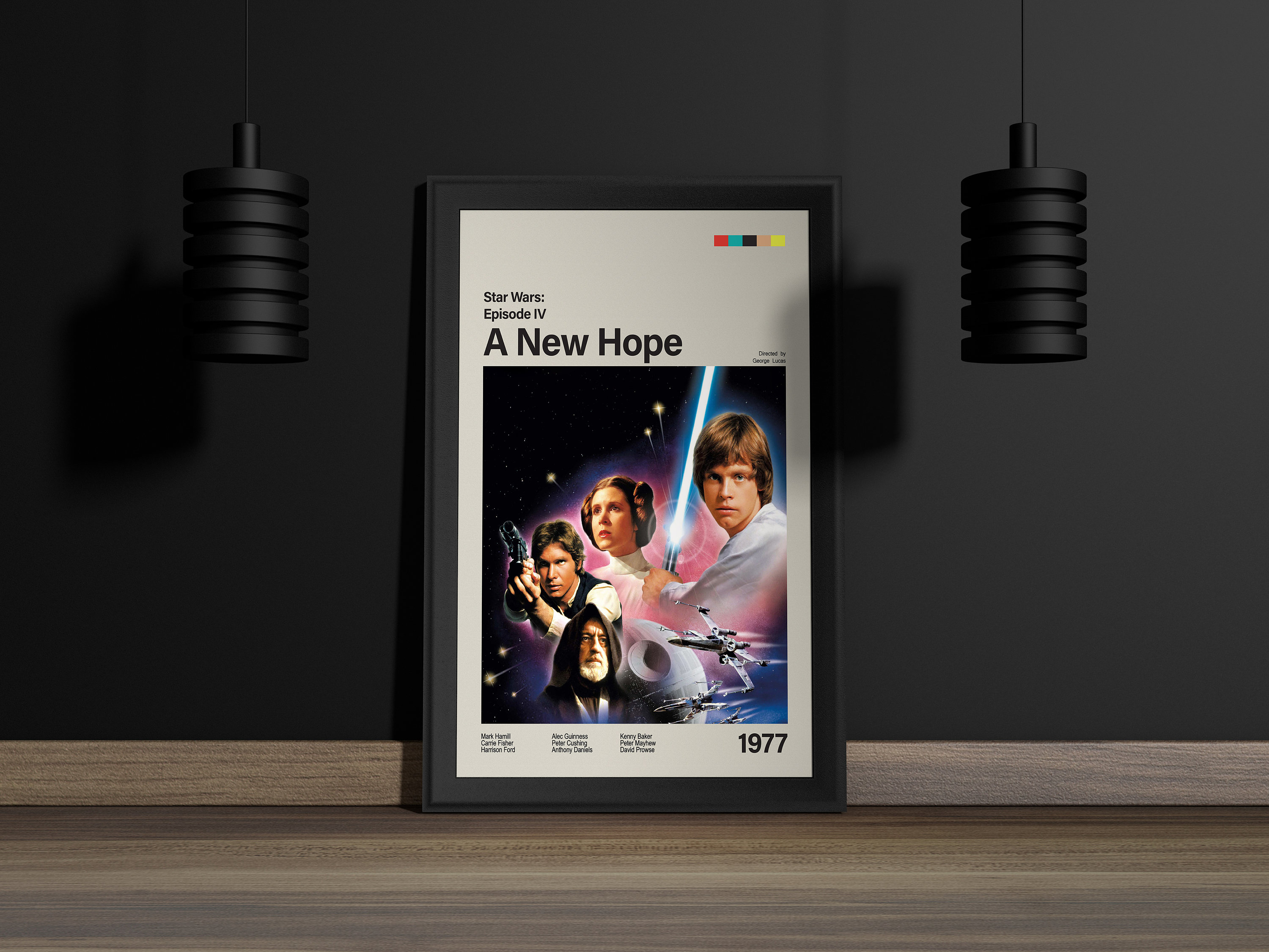 Star Wars A New Hope Poster, Modern Movie Poster Print, Star Wars A New ...