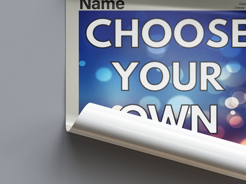 Custom Movie Poster Choose Your Movie Personalized Movie - Etsy