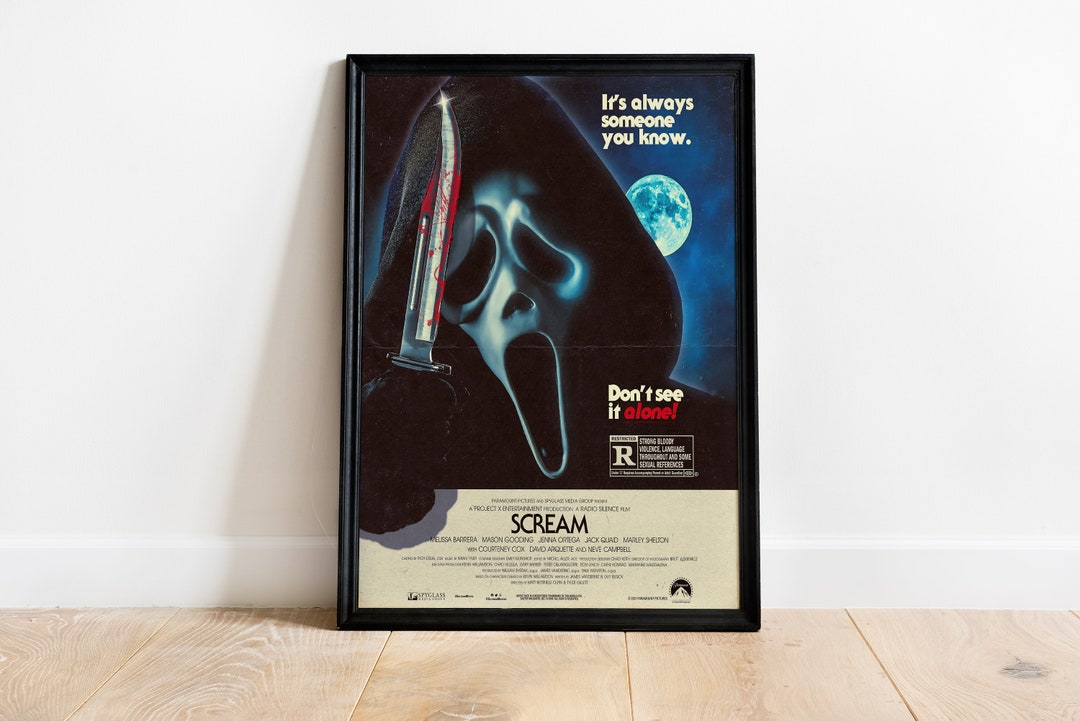 Scream Poster, Scream Movie Poster, Canvas Wall Art, Wall Decor, Canvas ...