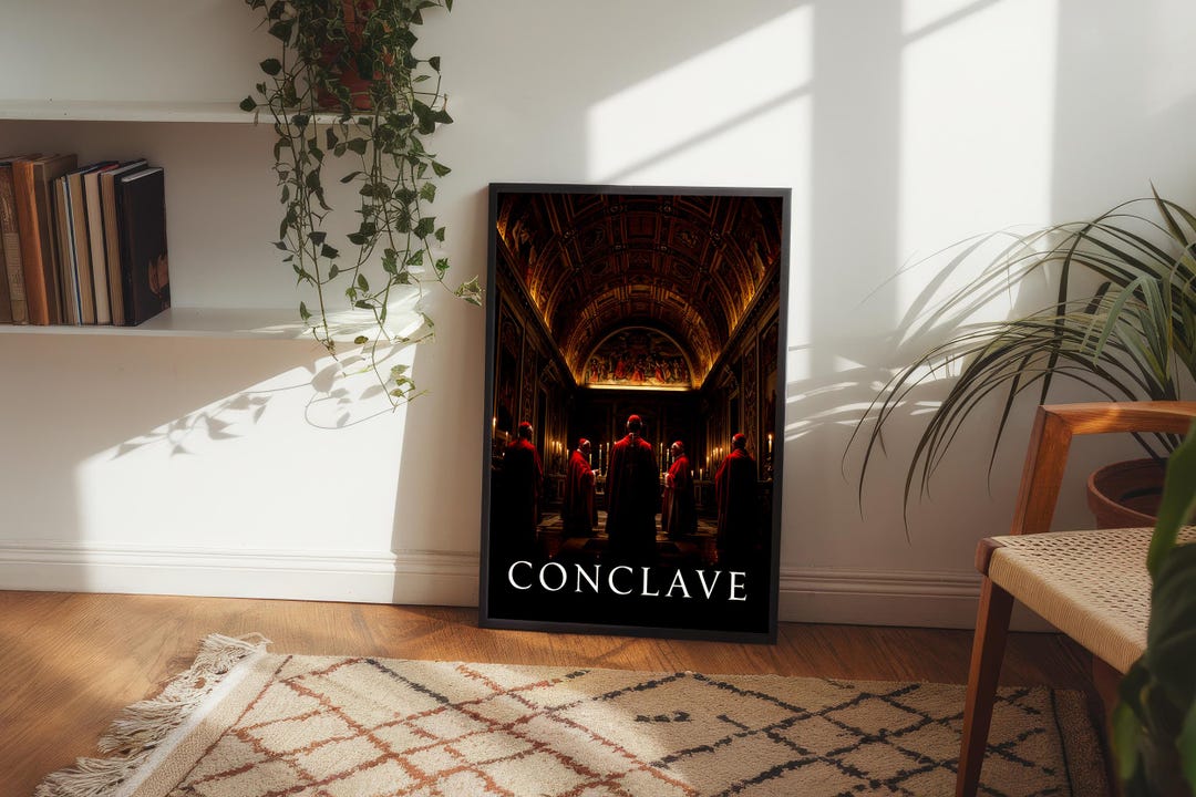 Conclave Movie Poster, Historical Drama Art Print, Vatican-inspired ...