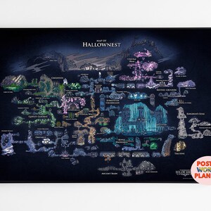 Hollow Knight, Hollow Knight Poster, Hollow Knight Map Poster ...
