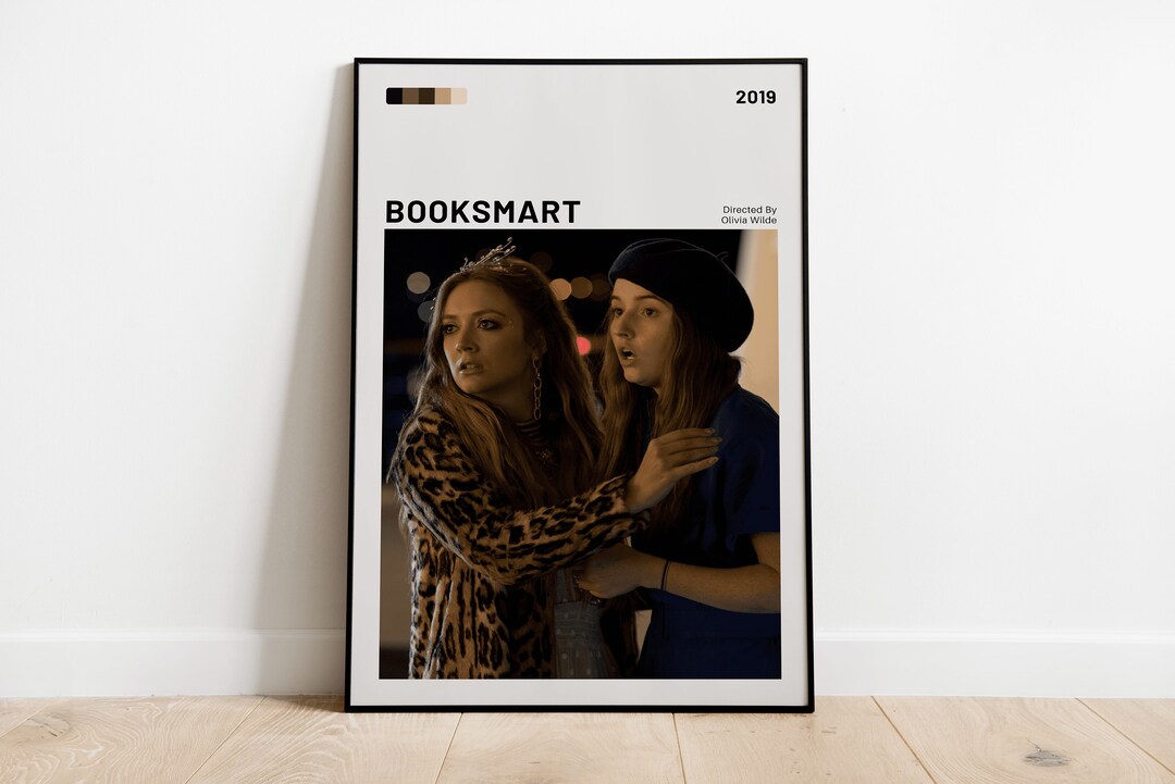 Booksmart Movie Poster, Modern Movie Poster Print, Booksmart Poster ...