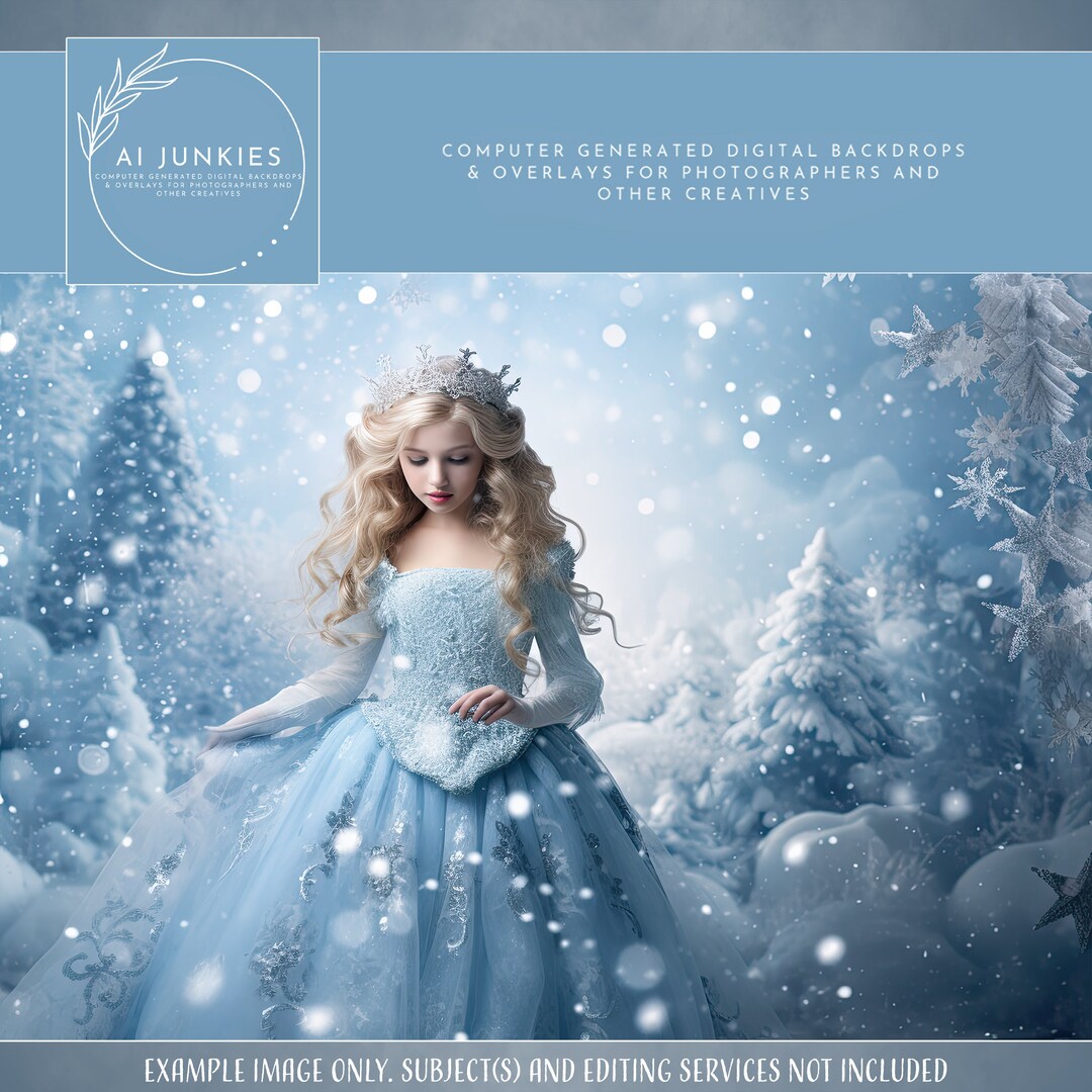 Winter Fine Art Digital Background, Portrait Photography Composites ...