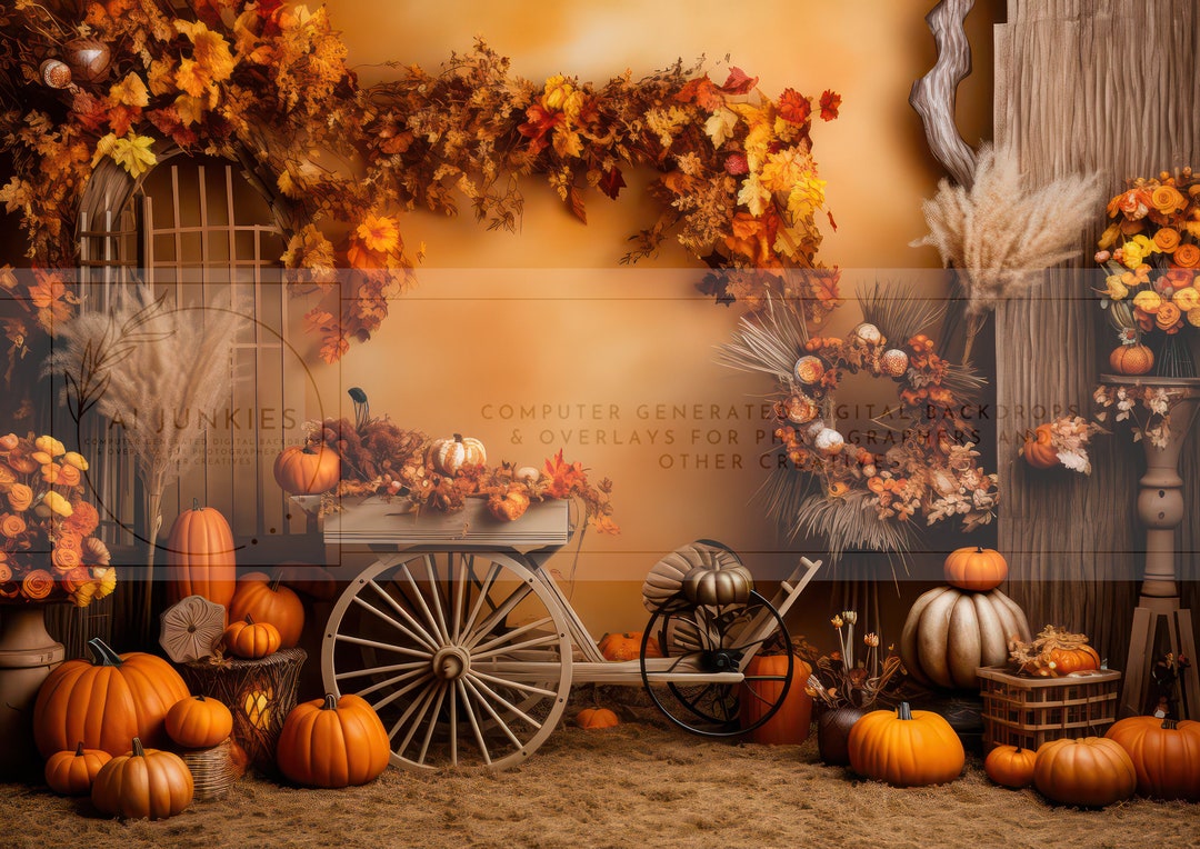 Autumn Digital Studio Backdrop for Composite Photography Artists, Fall ...