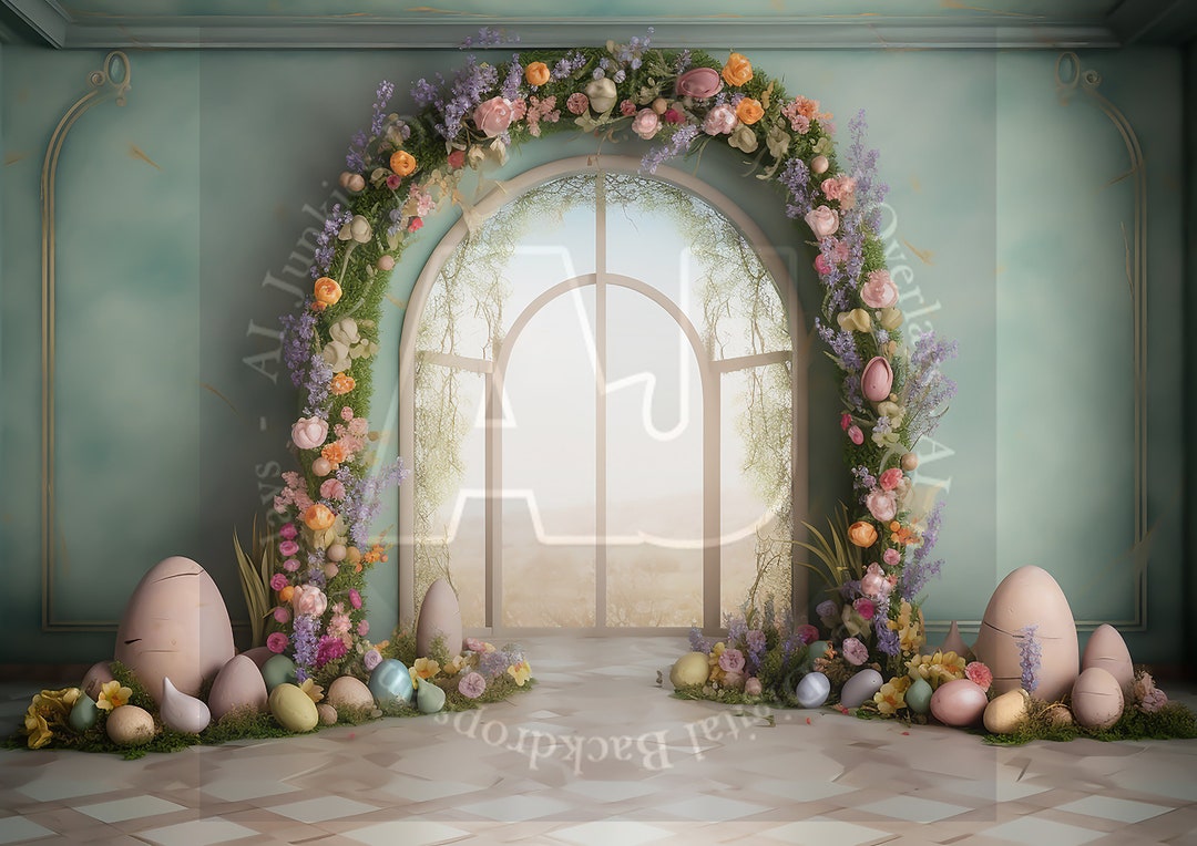 Easter Studio Digital Background for Composite Artists, Easter Digital ...