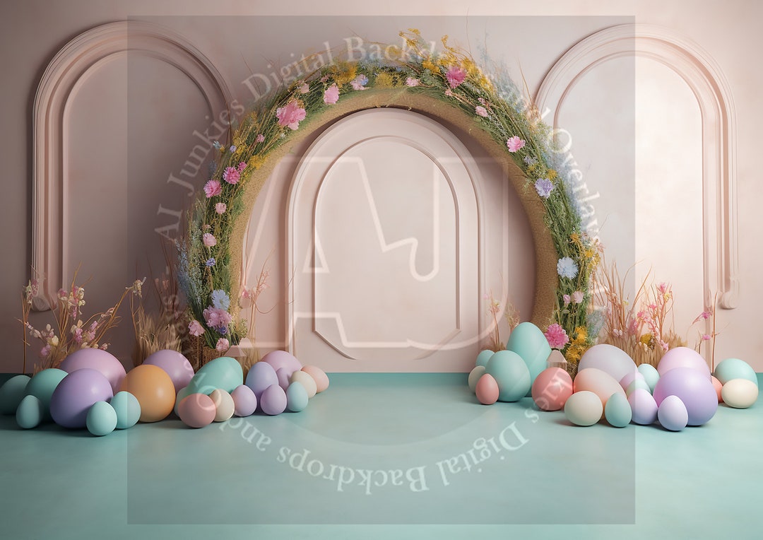 Easter Studio Digital Background for Composite Artists, Easter Digital ...