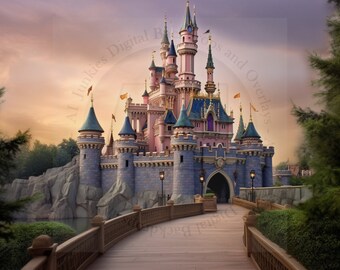Fantasy Castle Digital Backdrop for Composite Photography Art / for ...