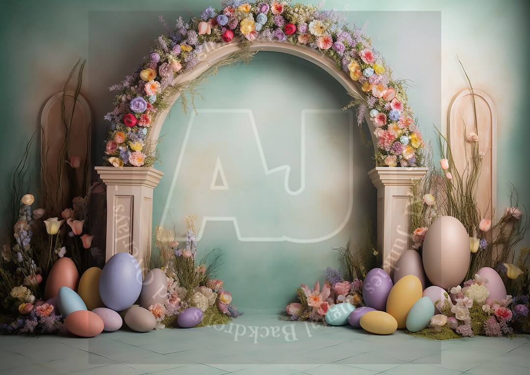 Easter Studio Digital Background for Composite Artists, Easter Digital ...