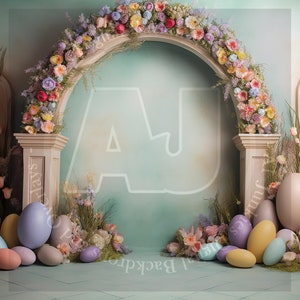 Easter Studio Digital Background for Composite Artists, Easter Digital ...