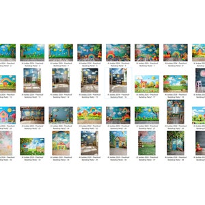 Preschool Daycare Digital Backdrops, Bundle Pack of Digital Downloads ...