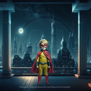 Super Hero Rooftop Digital Background for Composite Photography ...