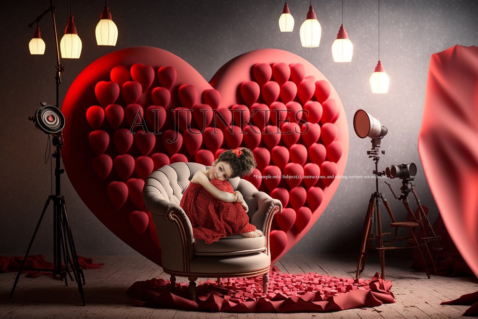 Valentine's Day Digital Photography Studio Digital - Etsy