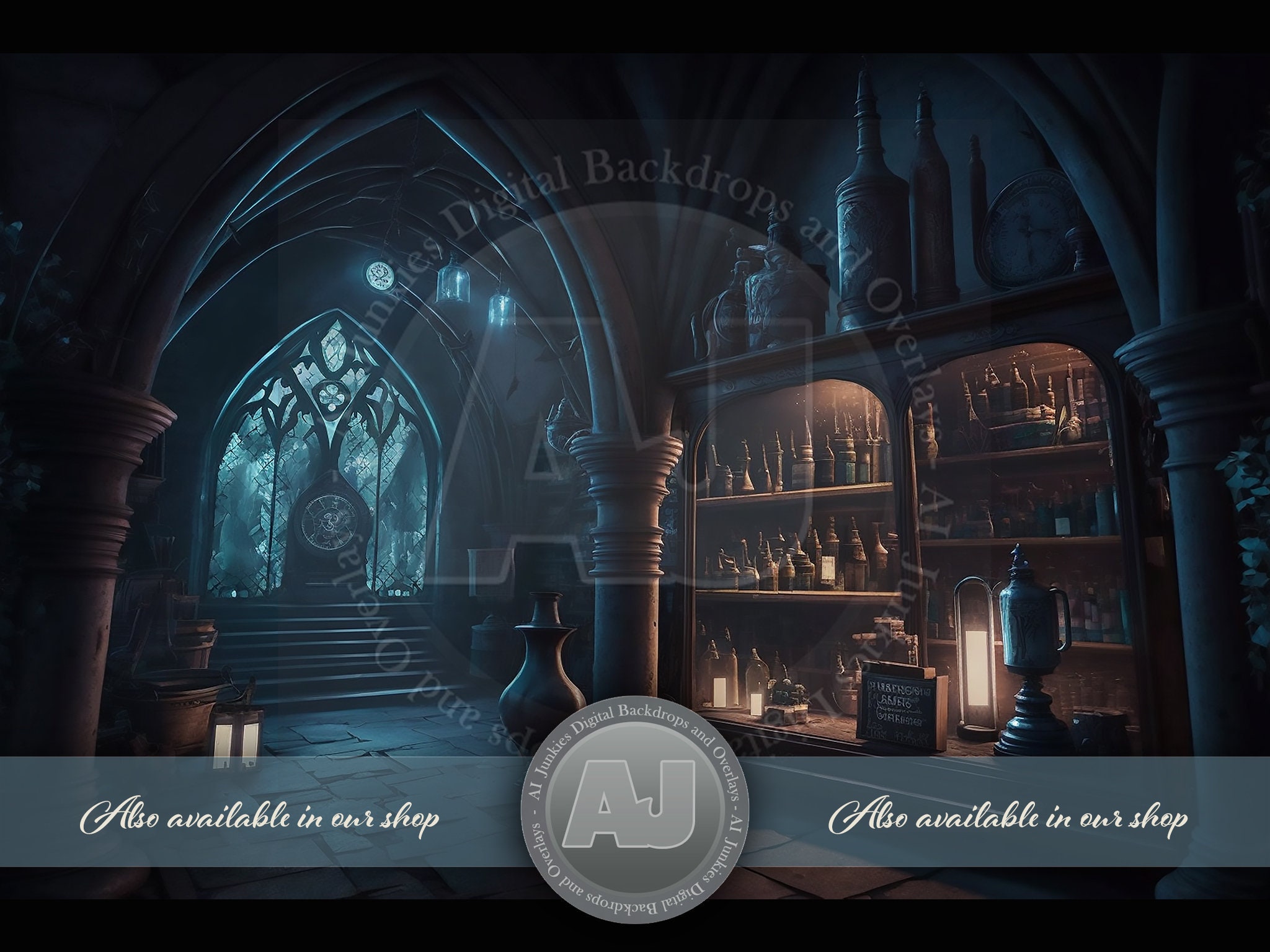 Wizard Magic Goblet Digital Background Wizard School of - Etsy