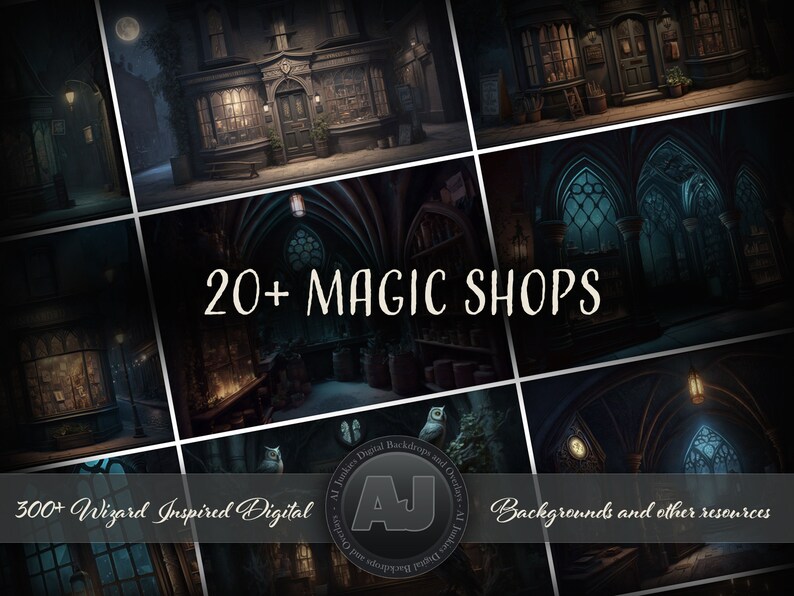 Ultimate Wizard Inspired Mega Bundle Pack Digital Backgrounds - Etsy