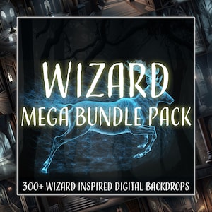 Ultimate Wizard Inspired Mega Bundle Pack Digital Backgrounds and Other ...