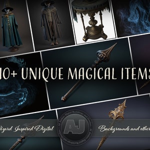 Ultimate Wizard Inspired Mega Bundle Pack Digital Backgrounds and Other ...