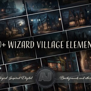 Ultimate Wizard Inspired Mega Bundle Pack Digital Backgrounds and Other ...