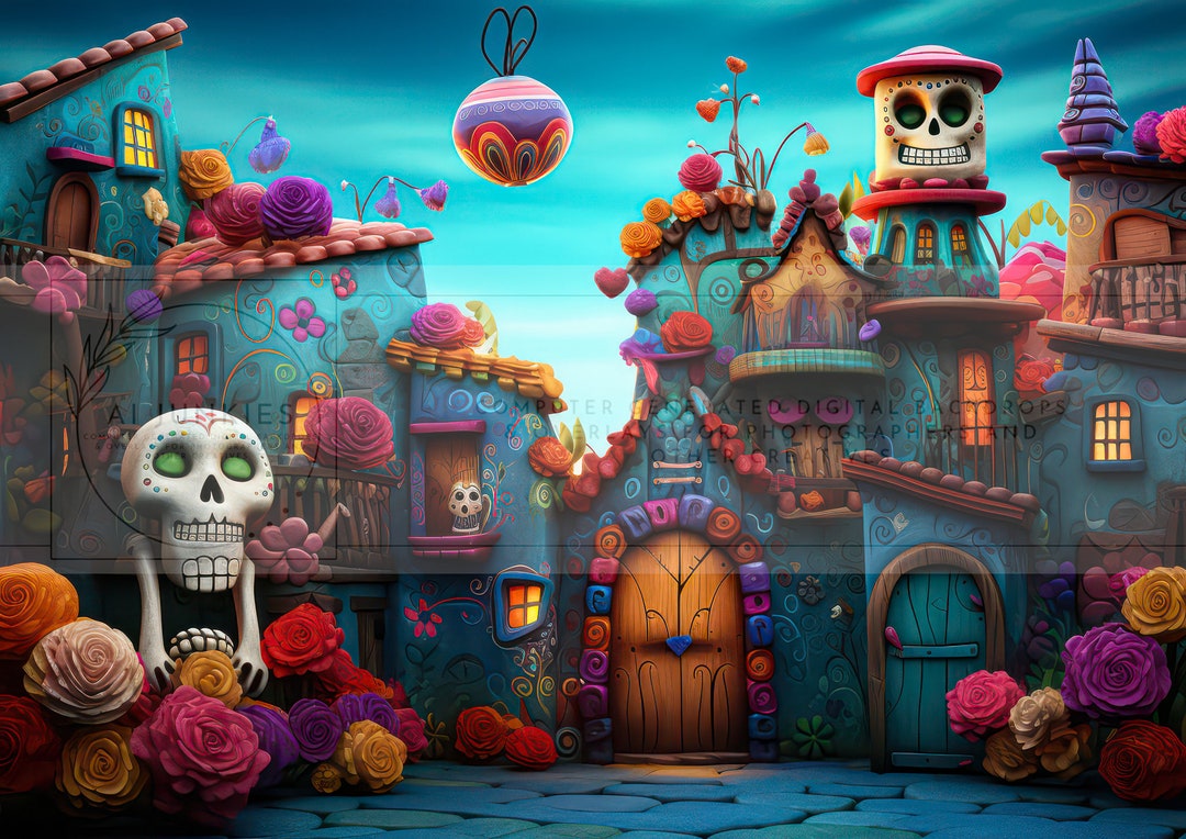 Day of the Dead Background for Photo Manipulations, Dia De Los Muertos ...